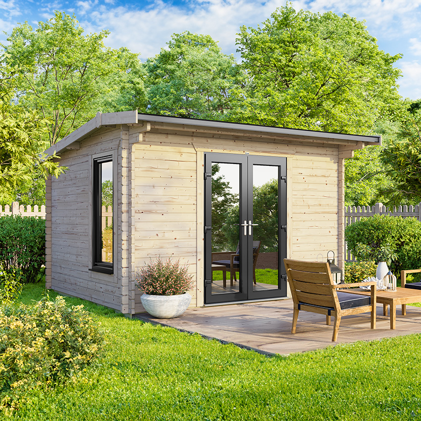 Shed City Power Apex Log Cabin | Log Cabins Telford Shrewsbury