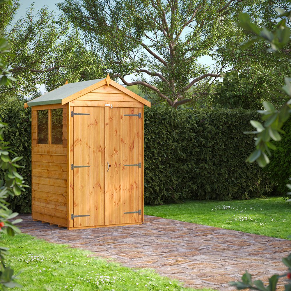 Power Overlap Apex Configurable Wooden Shed