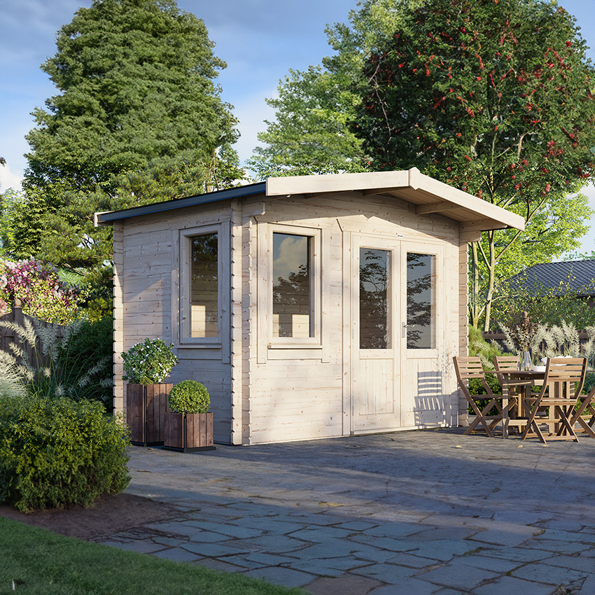 Power Chalet Log Cabin 28mm | Log Cabins Telford